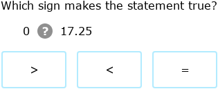 IXL | Compare rational numbers | 6th grade math
