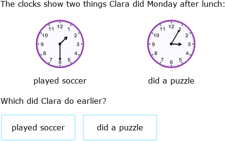 IXL | Compare clocks | 2nd grade math