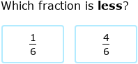 IXL | Compare fractions with like numerators or denominators | 4th ...