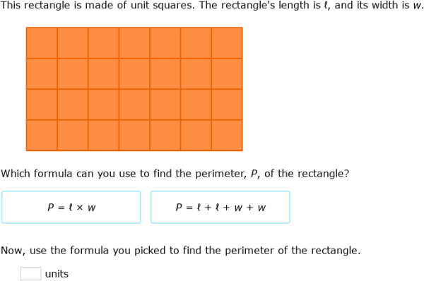 IXL | Understanding area and perimeter of rectangles | 4th grade math