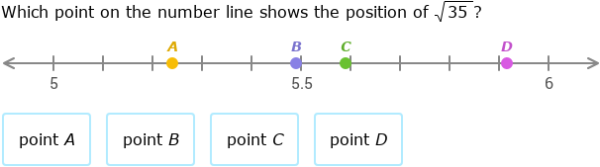 IXL | Irrational numbers on number lines | 8th grade math