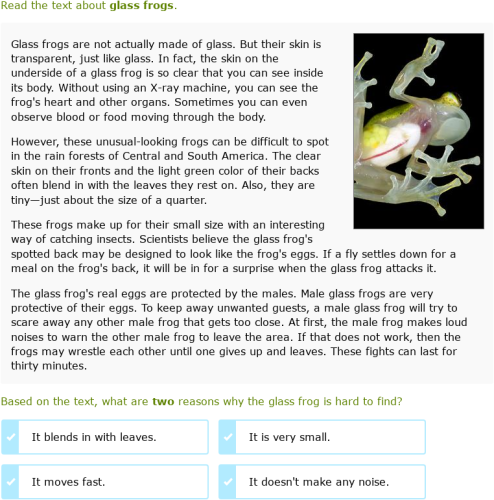 IXL | Read about animals | 4th grade language arts