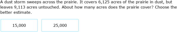 IXL | Estimate sums and differences: word problems | 4th grade math
