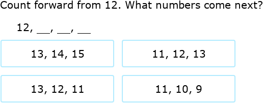 IXL | Count forward - up to 20 | Kindergarten math