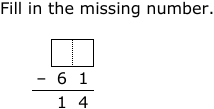 IXL | Complete the subtraction sentence - up to two digits | 2nd grade math
