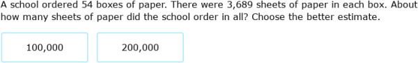 IXL | Estimate products and quotients: word problems | 5th grade math