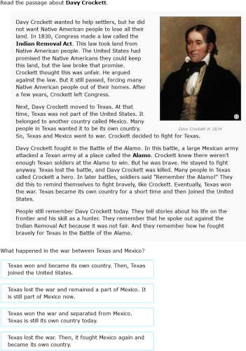 IXL | Davy Crockett | 5th grade social studies