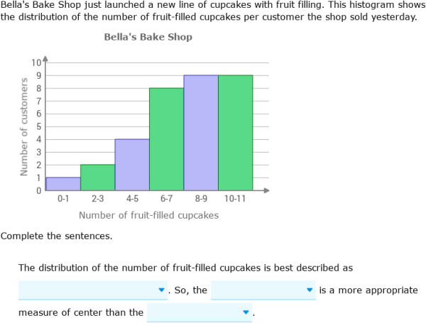 IXL - Choose appropriate measures of center and variation (Algebra 1 ...