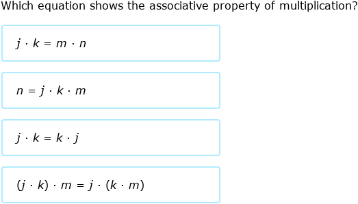 IXL | Identify properties of addition and multiplication | 6th grade math