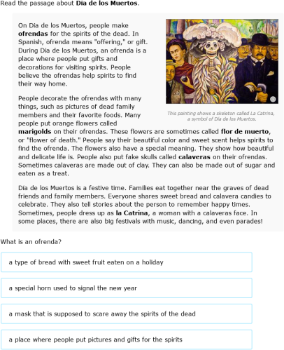 IXL | Día de los Muertos | 3rd grade social studies