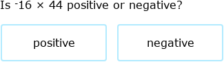 IXL | Multiply integers: find the sign | 6th grade math