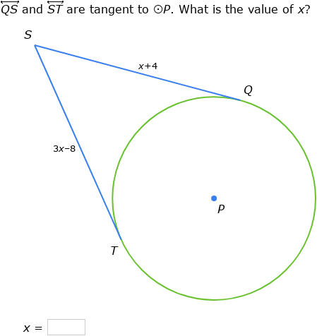 IXL - Segments formed by intersecting tangents (Geometry practice)