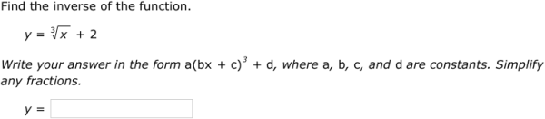 IXL - Find inverse functions and relations (Algebra 2 practice)