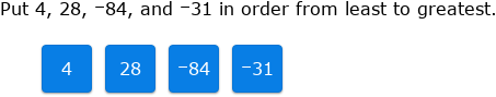 IXL | Put integers in order | 6th grade math