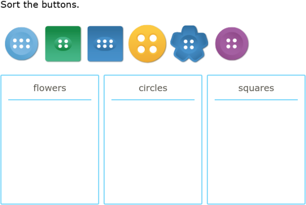 IXL | Classify and sort by shape - 3 categories | Kindergarten math