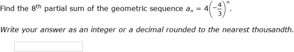 IXL - Partial sums of geometric series (Algebra 2 practice)