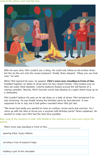 IXL | Add imagery to stories | 3rd grade language arts