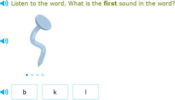 IXL | Identify each sound in a word | 1st grade language arts