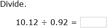 IXL | Divide decimals by decimals: whole number quotients | 5th grade math