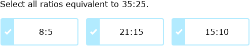 IXL - Identify equivalent ratios (Algebra 1 practice)