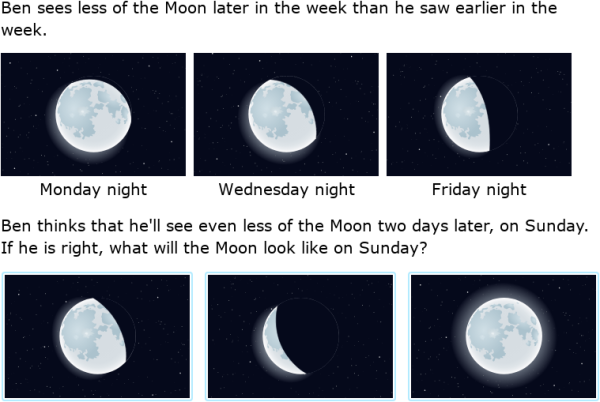 IXL | The night sky | 1st grade science