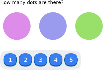 IXL | Count dots of varying colors - up to 5 | Kindergarten math
