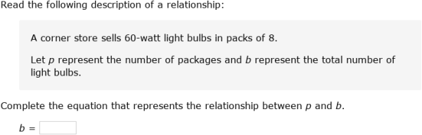 IXL | Write equations for multiplicative relationships | 6th grade math