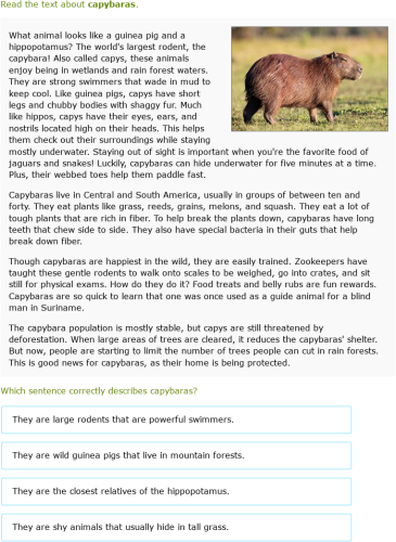IXL | Read about animals | 5th grade language arts