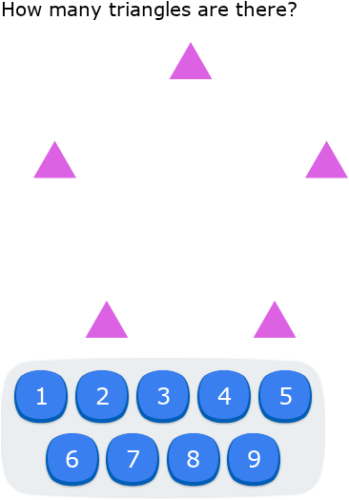 IXL | Count shapes in rings - up to 9 | Kindergarten math