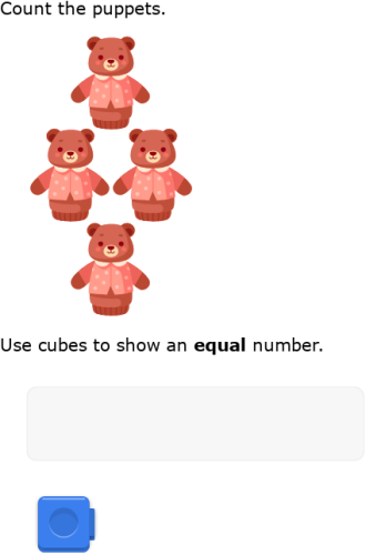 IXL | Count pictures and show a number that is equal - up to 5 ...