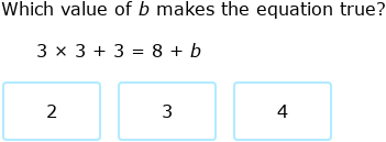 IXL | Which value makes the equation true? | 4th grade math