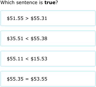 IXL | Compare money amounts | 4th grade math