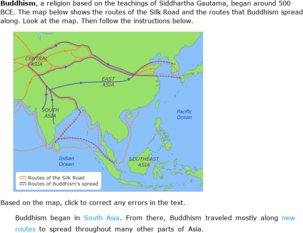 Silk Road Goods Map