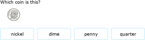 IXL | Pennies, nickels, dimes, and quarters | Pre-K math