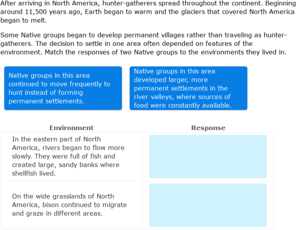 IXL | Pre-contact Native peoples: introduction | 7th grade social studies