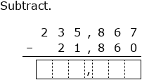 IXL | Subtract numbers up to six digits | 4th grade math