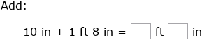 IXL | Add and subtract mixed customary units of length | 4th grade math