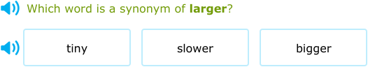 IXL | Choose the synonym | 2nd grade language arts