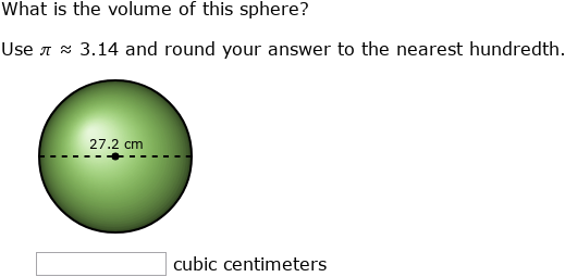 IXL | Volume of spheres | 7th grade math