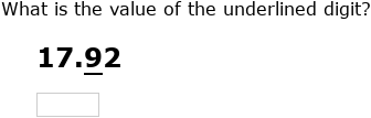 IXL | Value of a digit in a decimal number | 4th grade math