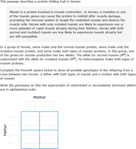 IXL - Punnett squares: incomplete dominance and codominance (Biology ...