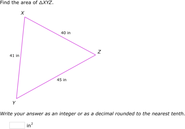 IXL - Heron's formula (Geometry practice)