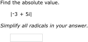 IXL - Absolute values of complex numbers (Precalculus practice)