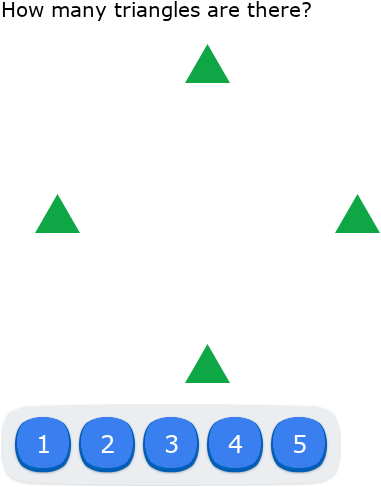 IXL | Count shapes in rings - up to 5 | Kindergarten math