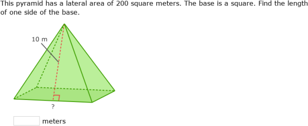 IXL - Lateral area (Geometry practice)