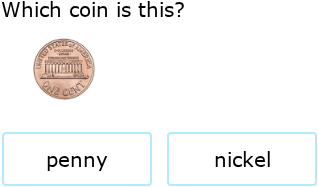 IXL | Pennies and nickels | Kindergarten math
