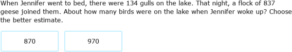 IXL | Estimate sums and differences: word problems | 3rd grade math