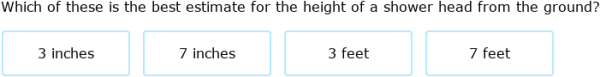 IXL | Estimate lengths with inches, feet, and yards | 3rd grade math