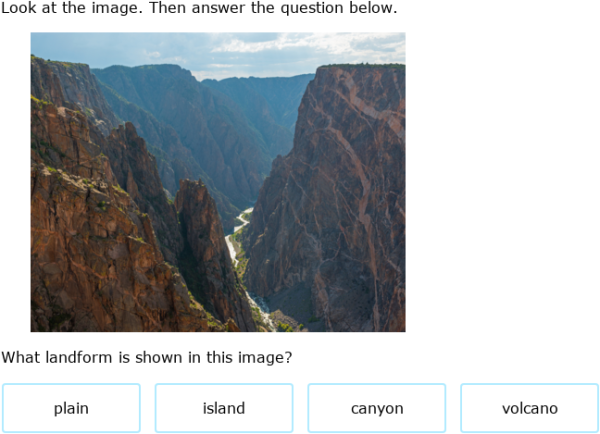 IXL | Identify Earth's land features using photographs | 2nd grade ...