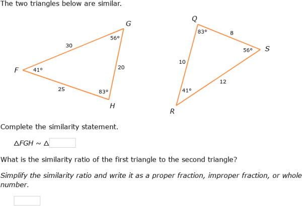 IXL | Similarity statements | 8th grade math